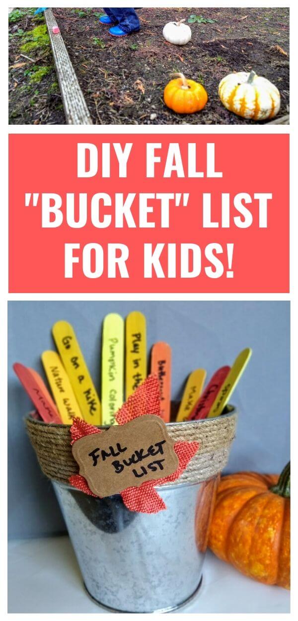 Easy Fall Bucket List Craft for Kids | Welcome to the Circus